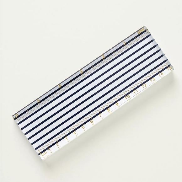 Anthropologie | Office | Anthropologie Lizzy Glass Ruler Style No ...